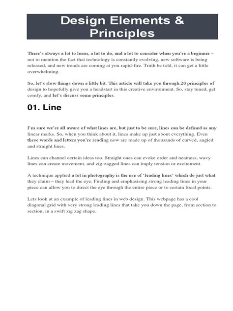 Cpar Elements Of Design Pdf Typography Graphic Design