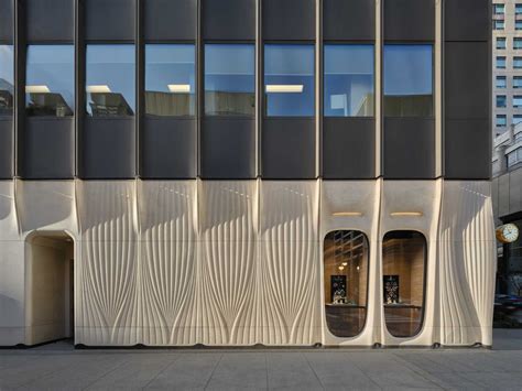 A Sculptural Limestone Facade Was Designed For This Boutique Retail