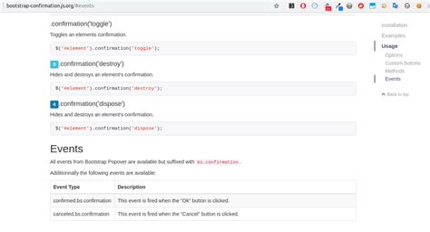 Bootstrap Tooltip Compatibility · Issue 63 · Mistic100bootstrap Confirmation · Github