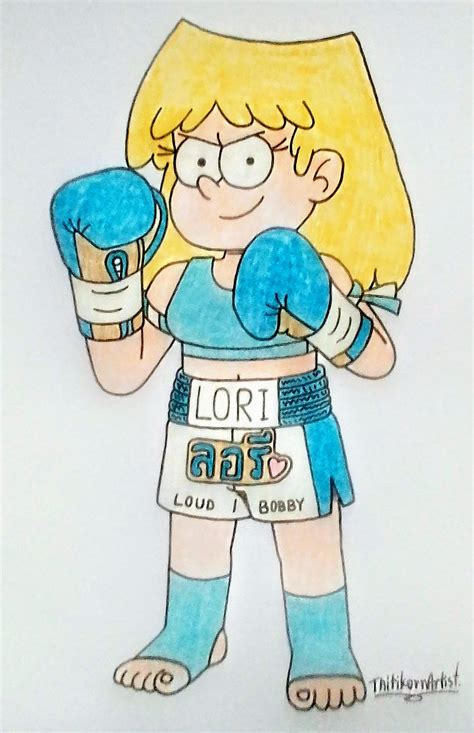 The Loud House Boxing Lori Loud Muay Thai By Thitikornartist On