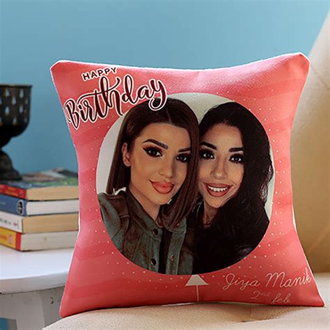 Personalised Pink Birthday Cushion Delivery In Singapore Fnp Sg