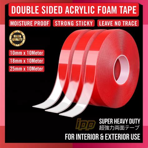 Double Sided Acrylic Tape Strong Double Sided Foam Tape Clear 10mm