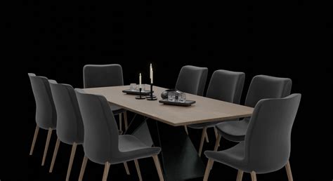Table Set 3d Model Turbosquid 2225602