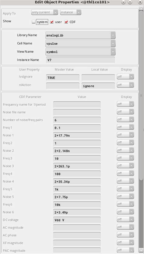 Number Of Noise Freq Pairs In Pss Pnoise Simulation Mixed Signal Design Cadence Technology