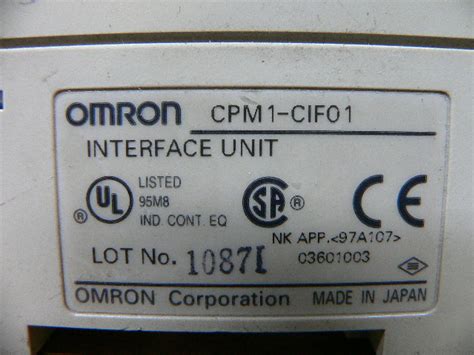 Omron Plc Cable Cpm1 Cif01 Cpm1cif01 Plc Adapter Fen Industrial