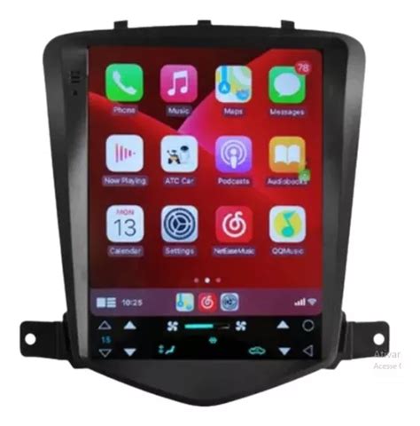 Multimídia Tesla Chevrolet Cruze 2008 2015 Android Carplay Parcelamento Sem Juros
