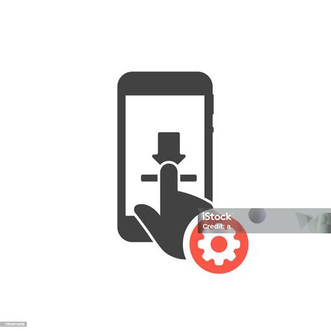 설정 기호 사용자 정의 설정 관리 프로세스 기호와 스마트 폰 아이콘을 다운로드 기어 기계 부분에 대한 스톡 벡터 아트 및 기타 이미지 기어 기계 부분 러시아 멀티