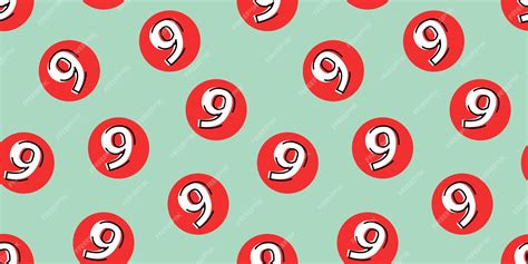 Premium Vector Number The Pattern Seamless Pattern A Pattern Of