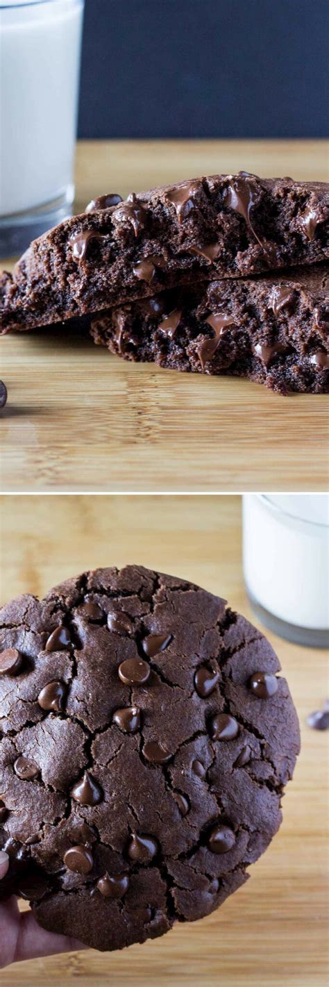 Giant Double Chocolate Cookie For One Just So Tasty