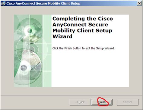Install Cisco AnyConnect Client