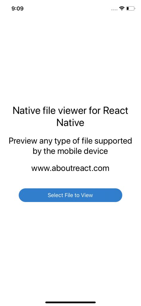 React Native File Viewer Example To View Files In Native File Viewer