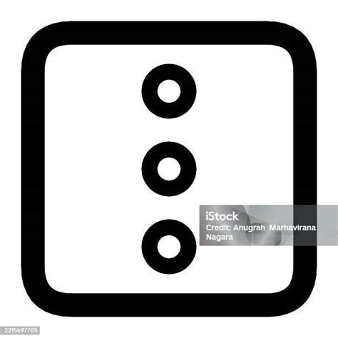 Three Dots Menu Icon Ui Element Stock Illustration Download Image Now Choice Choosing