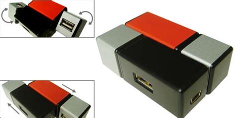 Rubik Cube Styled USB Hub Tech Ticker
