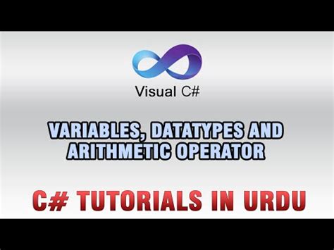C Tutorial In Urdu Datatypes And Arithmetic Operators Video Lecture C Sharp Enhance Your