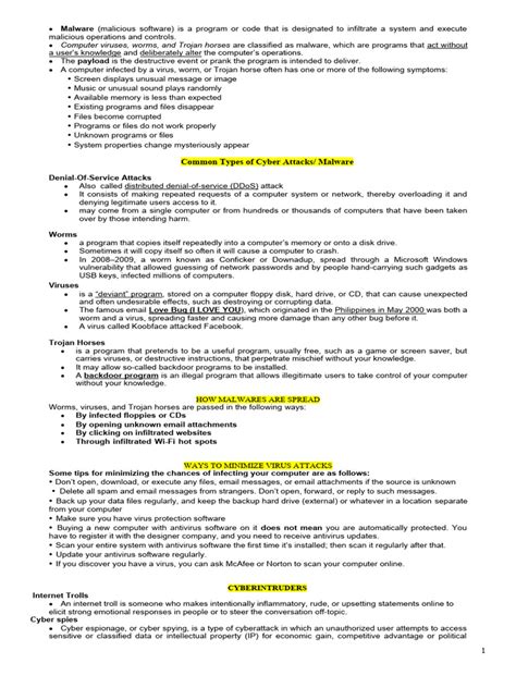 Module 5 6 Pdf Malware Computer Virus