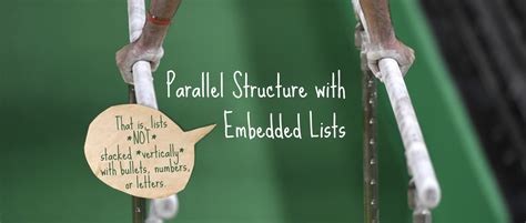 Parallel Structure In Lists Embedded Get It Write
