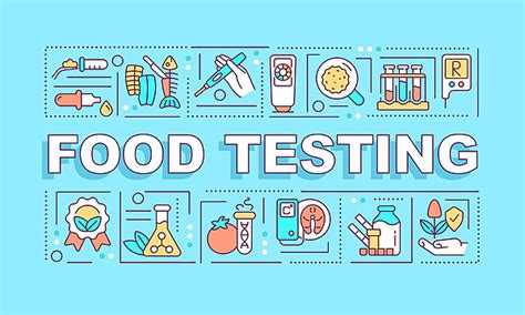 Food Testing Turquoise Brochure Template Control Guidebook Experiment