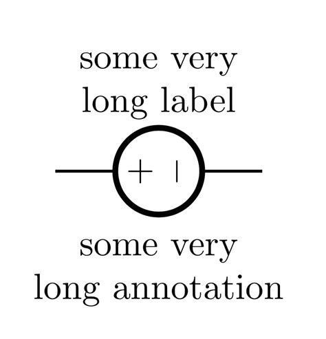 Tikz Pgf CircuiTikZ How To Change The Node Options Of Labels And Annotations TeX LaTeX