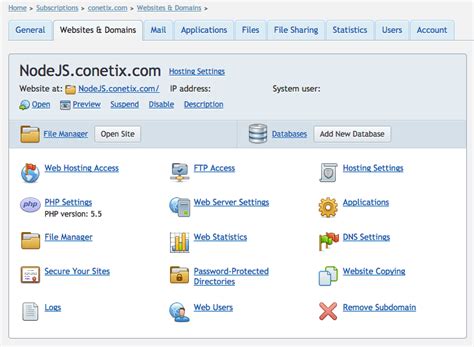 Installing Node Js On Plesk Conetix