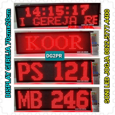 Jual Display Gereja Digital Led Gereja Penunjuk No Lagu Kitab Digital Kab Bantul Soni Led