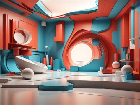Premium Photo Abstract 3d Room A Dimensional Exploration