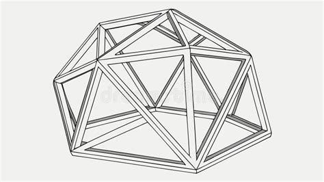 Geometric Dome Structure Modern Architecture And Design Element Vector Design Generative Ai
