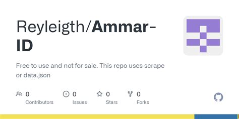 Github Reyleigthammar Id Free To Use And Not For Sale This Repo
