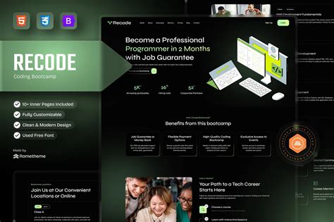 Recode Coding Bootcamp Html5 Template Rometheme