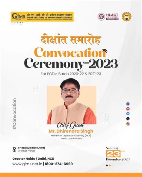 Dr Nishant Kumar Singh On Linkedin Gniotconvocation2023 Gimspgdm