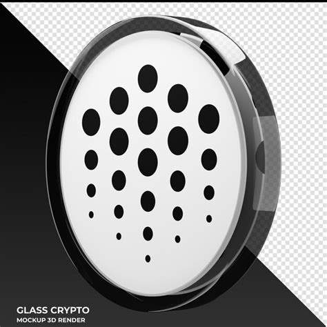 Premium Psd Ocean Protocol Ocean Glass Crypto Coin 3d Illustration