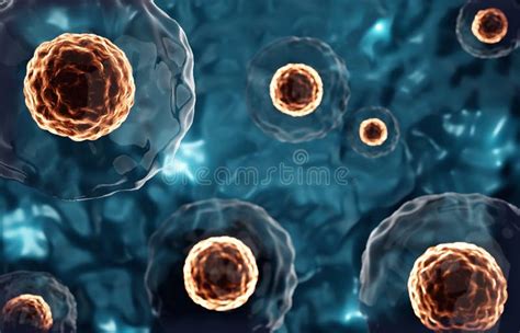 Research Of Stem Cells Stem Cells Under A Microscope Stock Image Image Of Protein Treatment