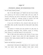 Chapter4 Docx Chapter IV Presentation Analysis And Interpretation Of Data Sex And Family