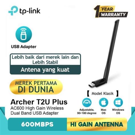 Promo Usb Wifi Archer T U Plus Ac High Gain Wireless Dual Band