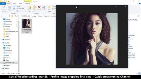 Social Website From Scratch Part 58 Image Cropping Finalizing Oop