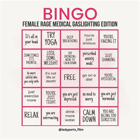 Bingo In All Mother Fcking Directions 😤 Medical Gaslighting Is Very