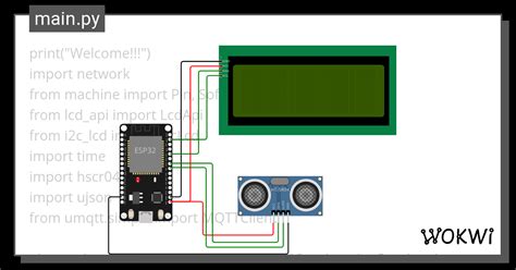 Calc Distance Wokwi ESP32 STM32 Arduino Simulator