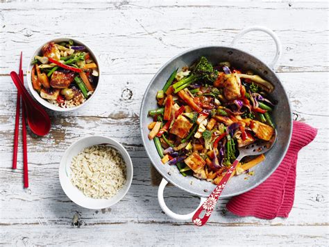 Six Ingredient Speedy Salmon Stir Fry Recipe Heart Foundation