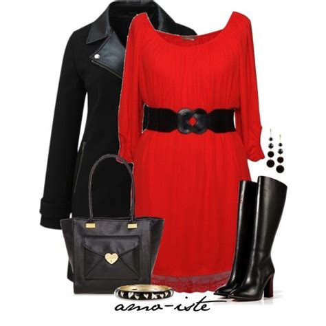 Red Dress Plus Size Fashion Classy Outfits For Women Curvy Fashion
