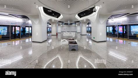 Chengdu China April 8 2024 Chengdu Metro Underground Station