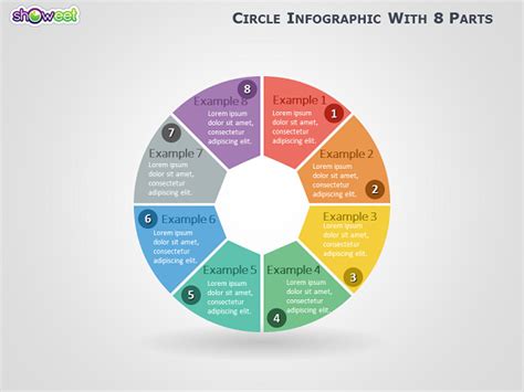 Circle Infographic With 8 Parts For PowerPoint