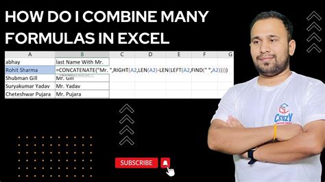 Ms Excel Me Formula Kaise Lagaye How To Combine Many Formula In Excel Excel Learnwithccl