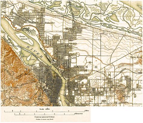 Elevation Map Of Portland Oregon Dgam