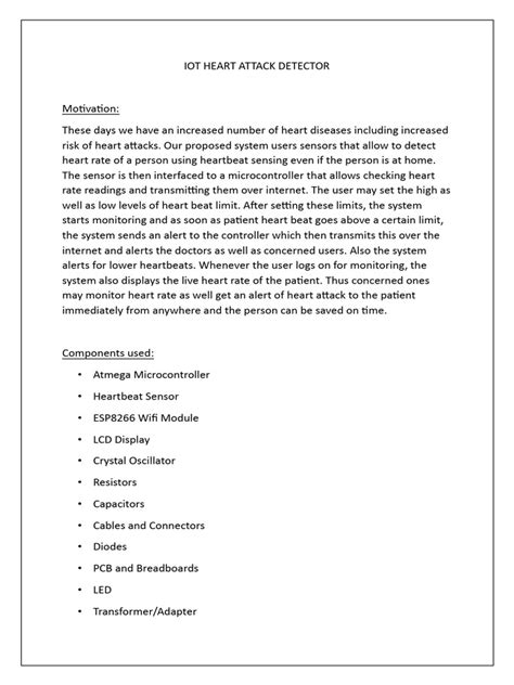 Iot Heart Rate Detector Pdf