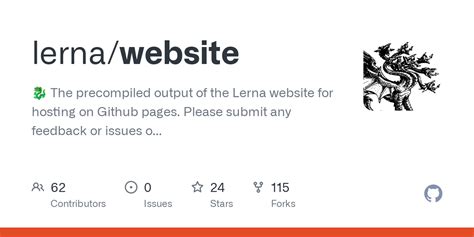 Github Lernawebsite The Precompiled Output Of The Lerna Website For Hosting On Github Pages