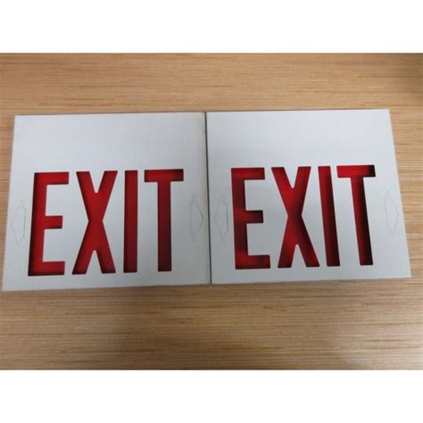 Generic EXIT 10 12 X 11 58 Exit Sign Cover Panels Pack Of 2 New No Box Mara Industrial