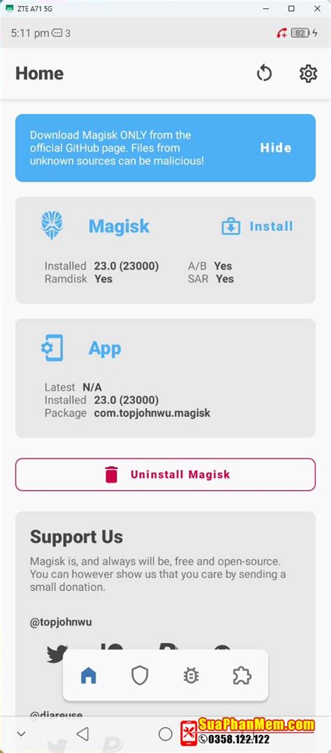 Root ZTE A G Magisk Suaphanmem Com