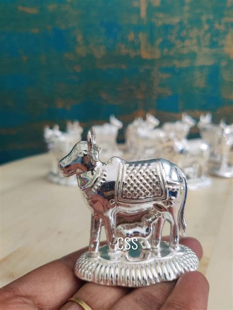 Set Of 10 Gomata Statues In German Silver For Return Ts Czy001gs