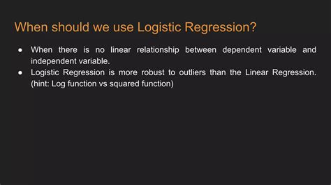 Logistic Regression Use Case Background Advantages