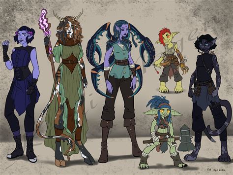 Oc A Group Of Some Recent Favorite Dnd Ocs Characterdrawing