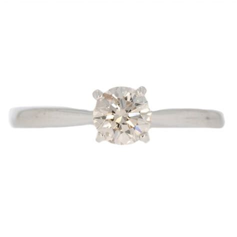 Vintage Diamond Solitaire White Gold Ring Rings From Cavendish